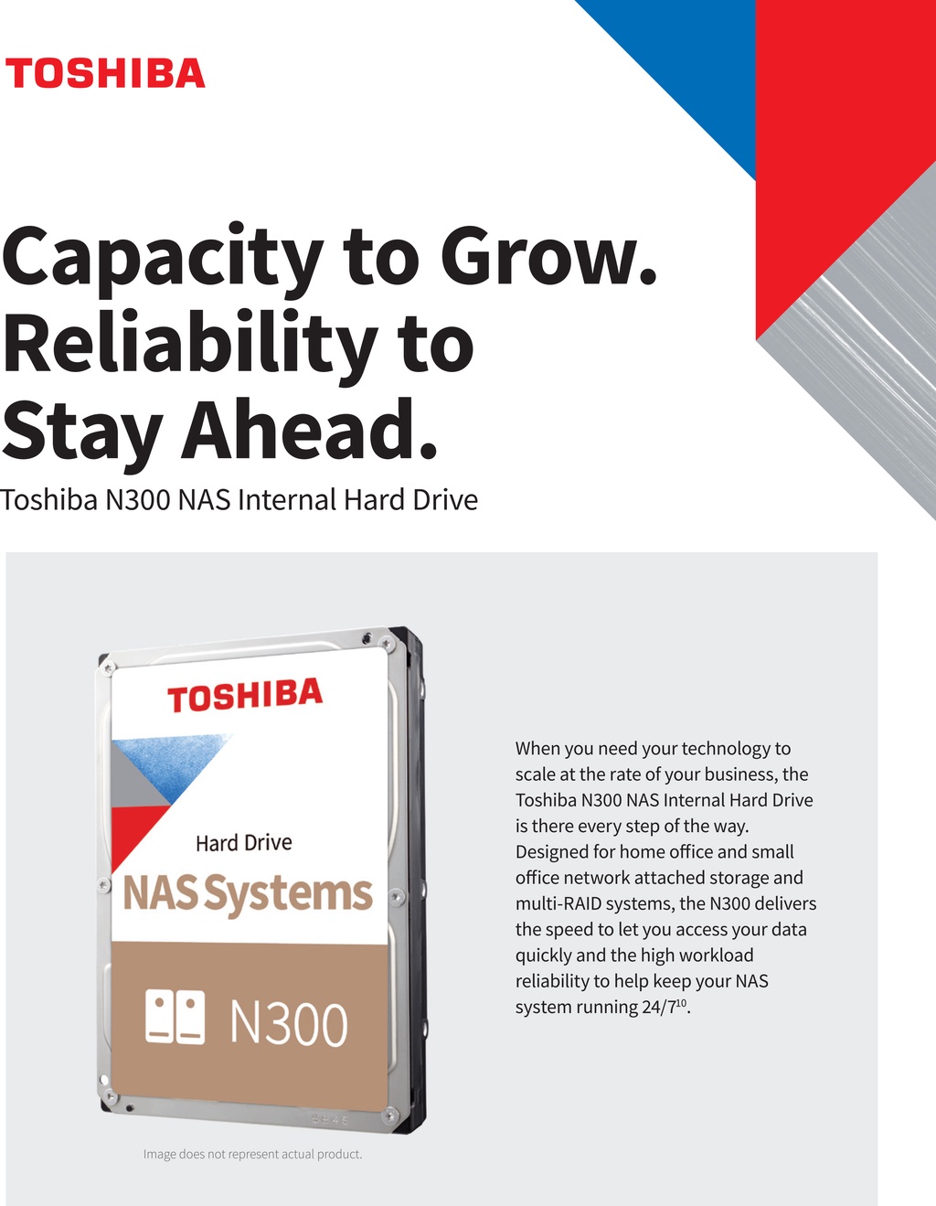 Toshiba N300 Series Internal Hard Disk SATA 3.5 Inch Sata III 6.0Gbit/s 7,200 RPM HDD (4TB-20TB ...