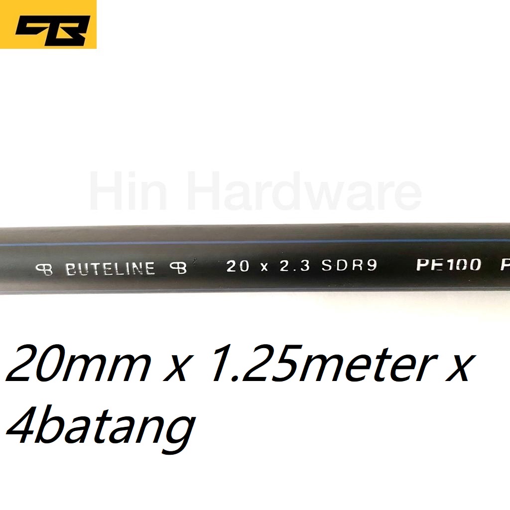 BUTELINE PE POLYETHYLENE PIPE ( STRAIGHT ) / WILL CUT INTO 4 PCS, EACH ...