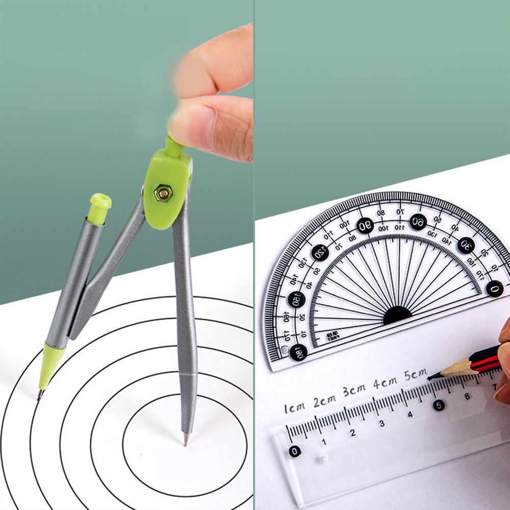 BC Geometry Set 2 / 7 PCS in Metal Case FOC Pencil Lead / School ...