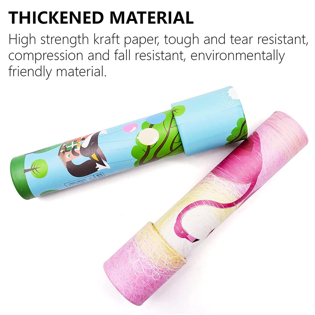 Realeos Kaleidoscope Kaca Corak Polygonal Mirror Rotating Scope Kid ...