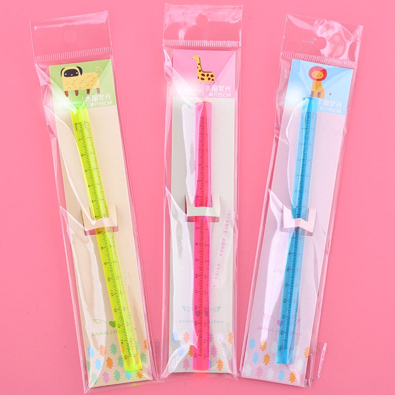 Small Transparent Triangular Prism Ruler Architect Scale Ruler 0-15cm ...
