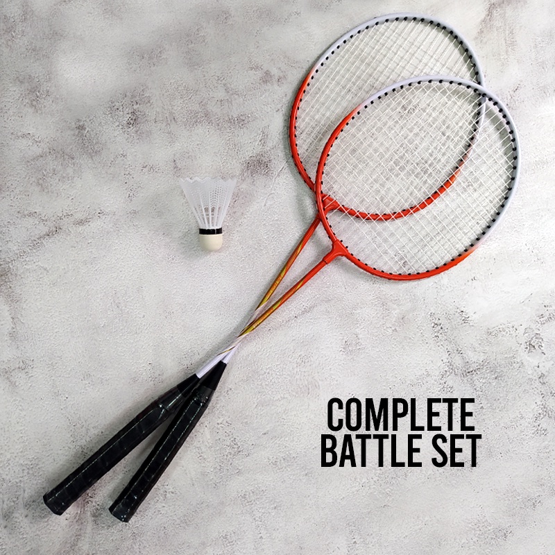 10Q Badminton Racket Twin Pack Set Free Shuttlecock + Carry Bag Raket ...