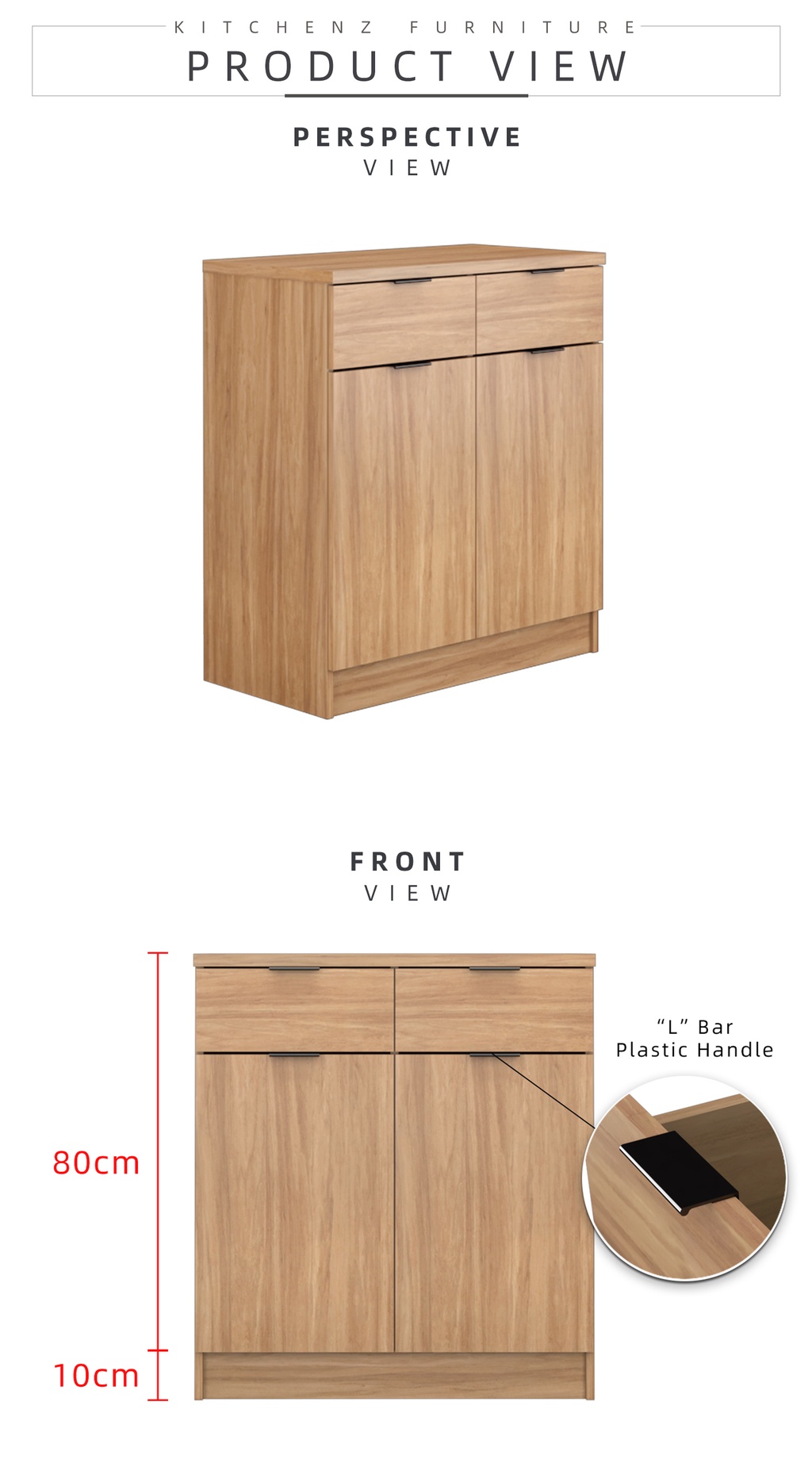 [FREE Shipping] KitchenZ Riley Series Kitchen Cabinet Base Unit Kitchen ...