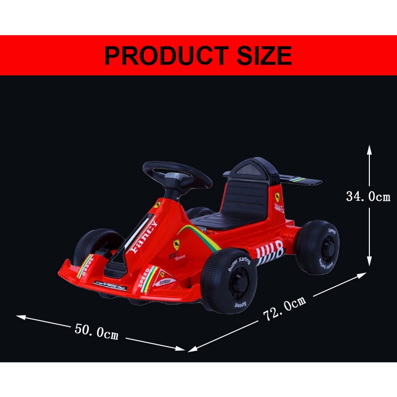TENSO EKC035【Mini Karting】Kid Ride On Karting Car Remote Control Car ...