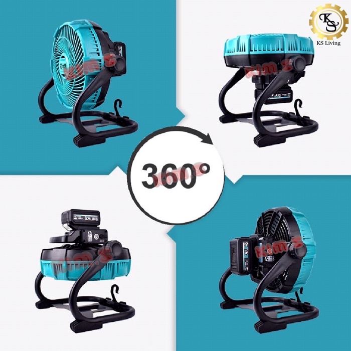 Kim.S Mivon 21V Cordless Fan control Speed OutDoor Indoor Battery Fan ...