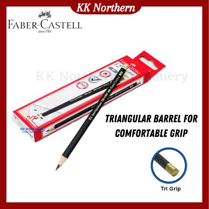 Faber-Castell 2B Pencils Tri-Grip Exam Grade 12pcs/Box Faber Castell ...
