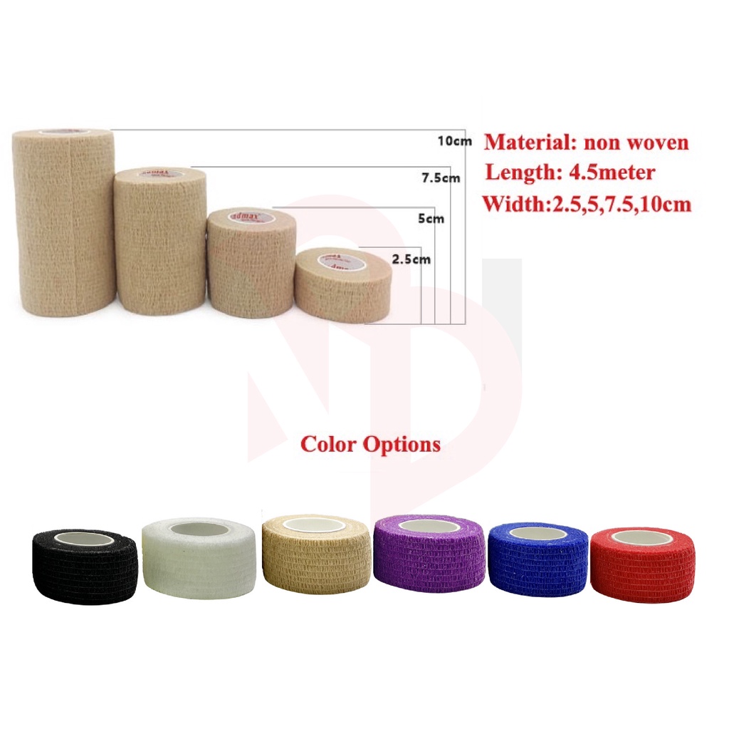 Sport Bandage Tape Self Adhesive Elastic Bandage First Aid Tape Wrap ...
