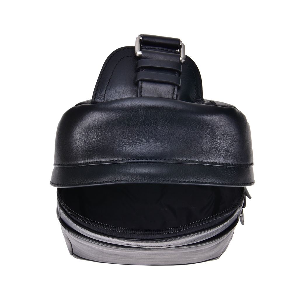 Charles Berkeley ASCOT Genuine Calf Leather Men's Crossbody Chest Bag ...