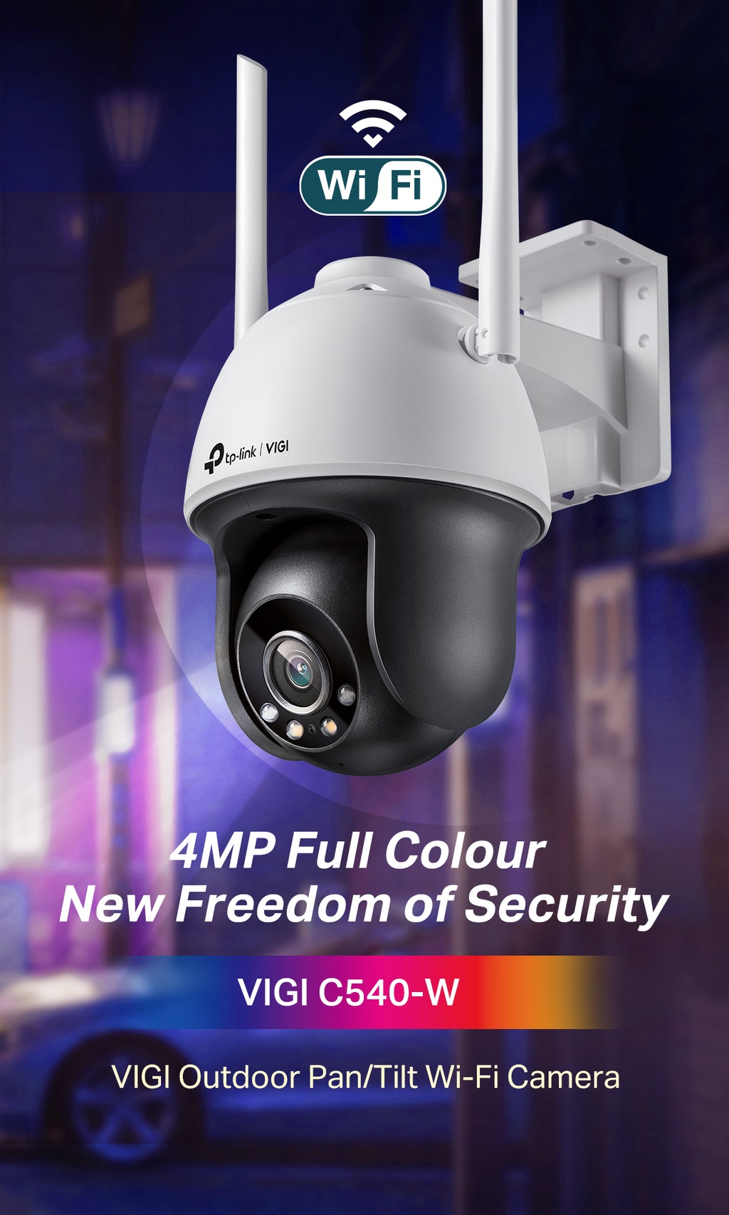 TP-Link 4MP AI CCTV VIGI C540-W & C440-W & C340-W - Full Color Ultra-HD ...