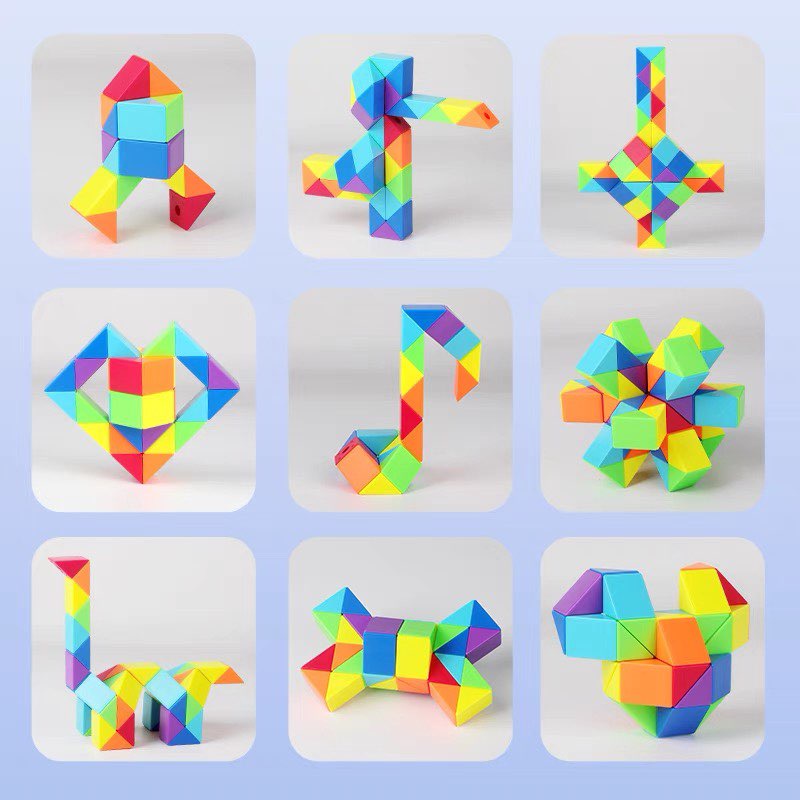 Intelligent 24 Bricks Brain Teaser Magic Fidget Rubik's Twist Puzzle ...