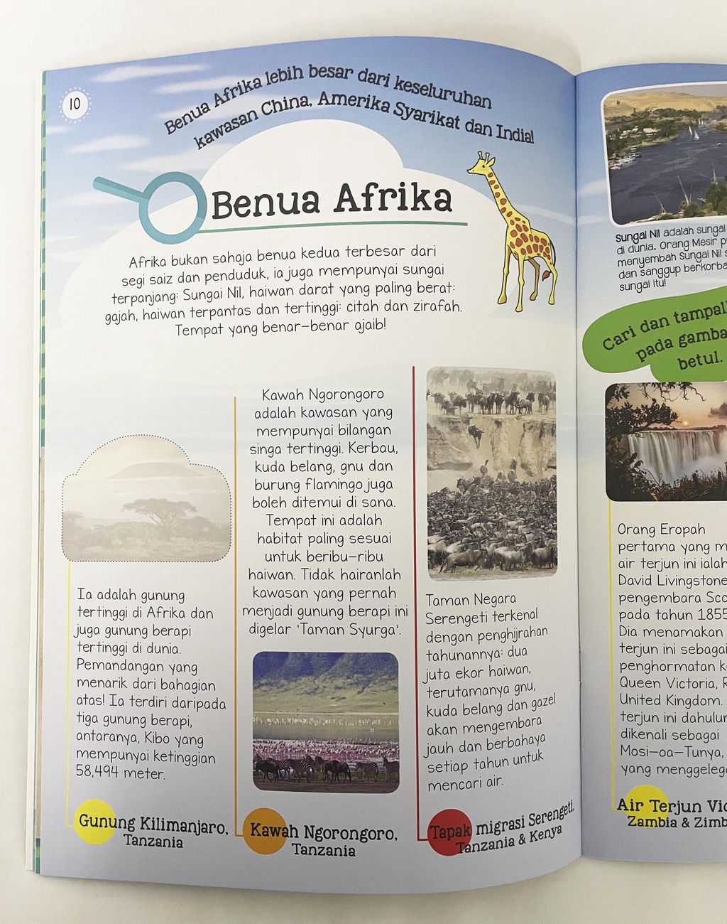 Atlas Keajaiban Dunia Buku Aktiviti & Stiker Fakta Menarik Ilustrasi ...