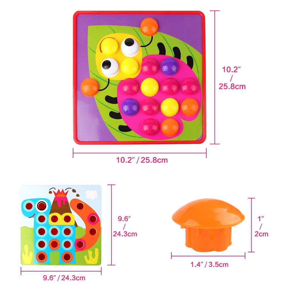[Ready Stock]Button Arts Idea Educational Toys 12 pictures + 46 ...