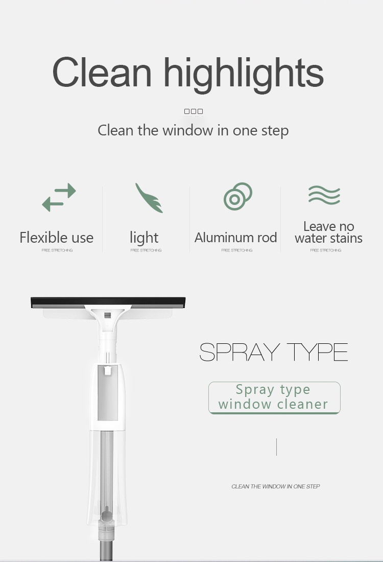 HAPPY MOM Window Cleaner Spray Squeegee Wiper Mop Cleaning Tool ...