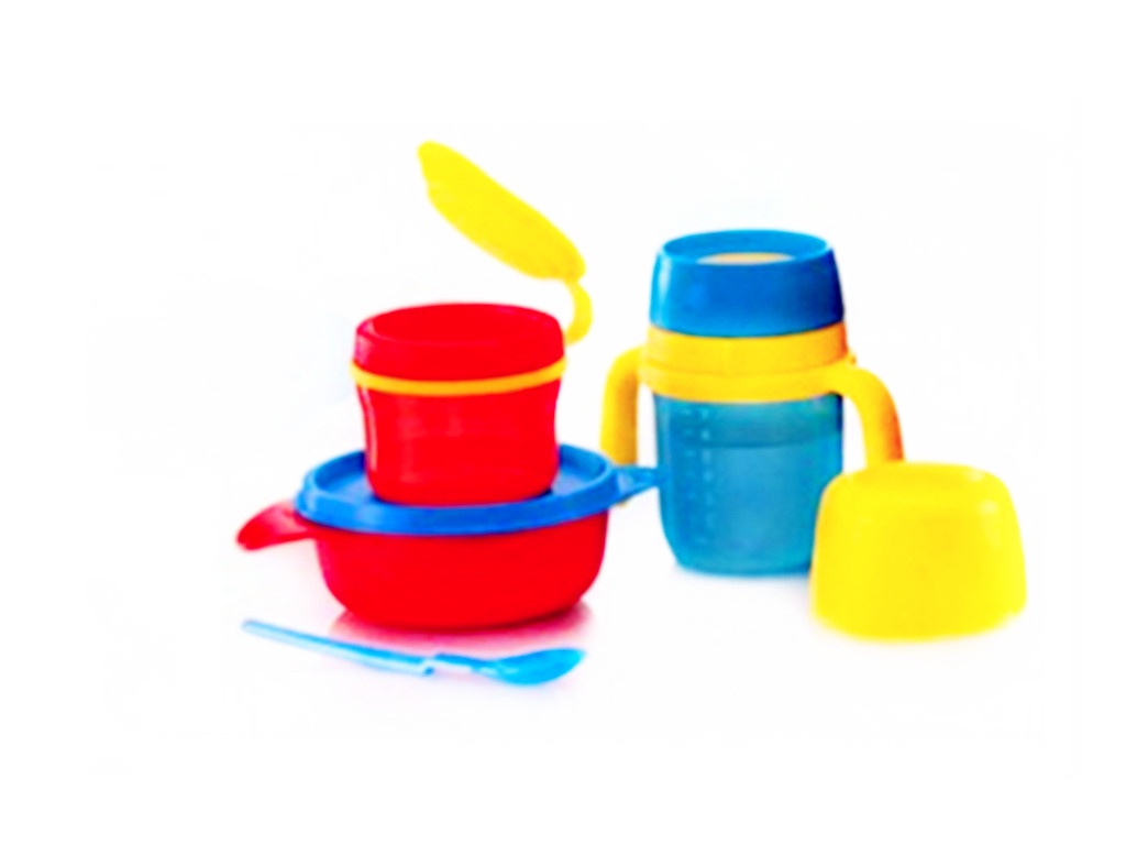 TUPPERWARE KID TWINKLE FEEDING BOWL 430ML (baby set baby bowls mangkuk ...