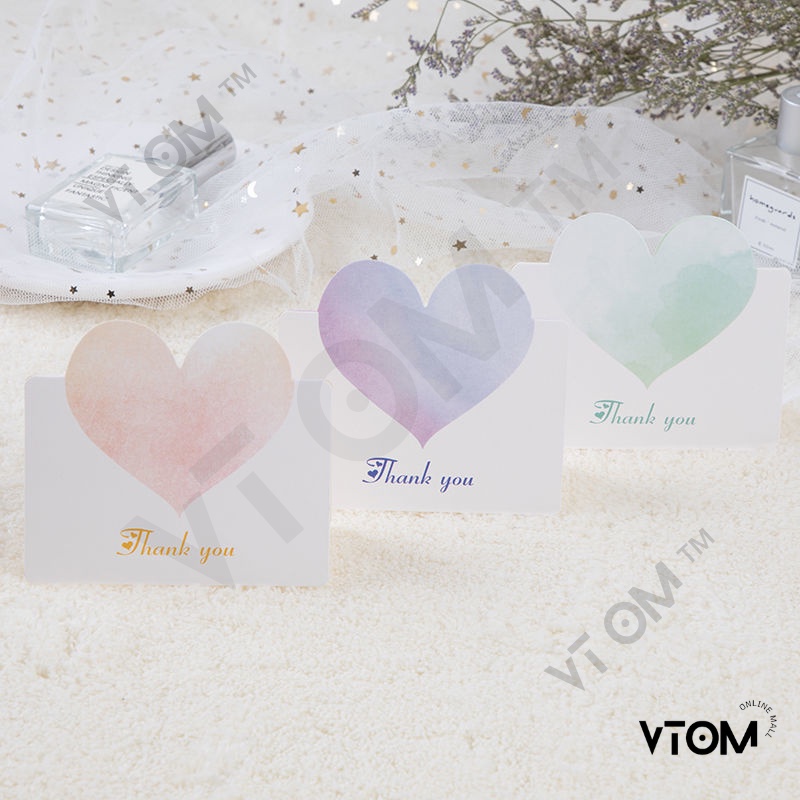 VTOM Love Thank You Card Doorgift Wedding Wish Card Gifts Greeting ...