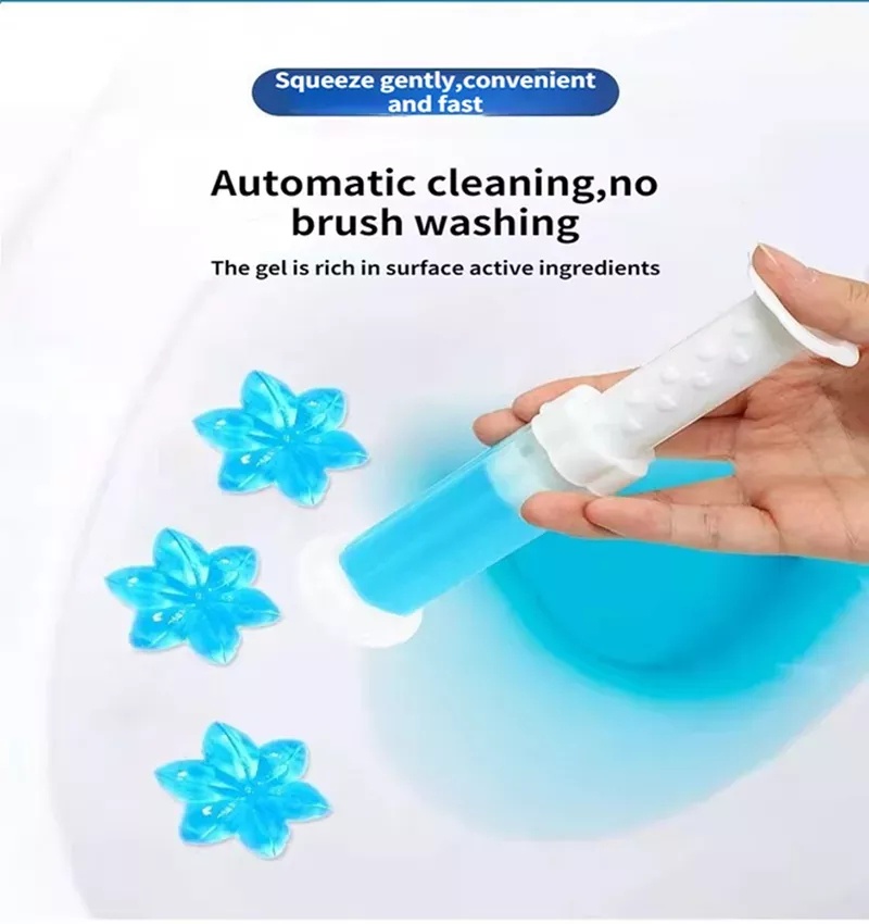 Flush Water Refresh Cleaning Gel New Flower Aromatic Toilet Toilet ...