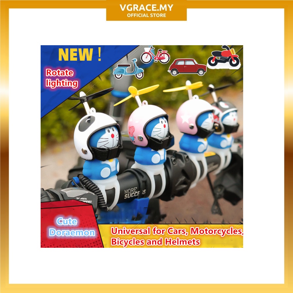 [Local Ready Stock] Doraemon Horn Light Bamboo Car Motor Grab FoodPanda ...
