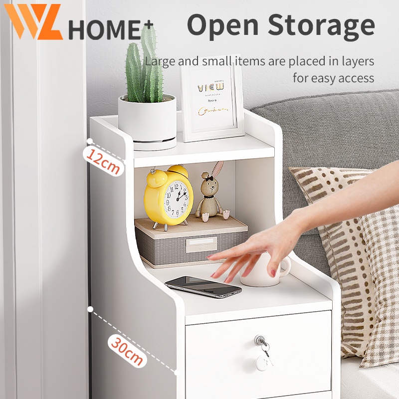 Side Table Bedroom Bedside Table Side Cabinet Bed Side Table With ...