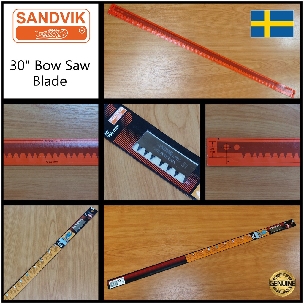 30" SANDVIK Bow Saw c/w SANDVIK Bow Saw Blade - (SE 15-30) | (51-30 ...