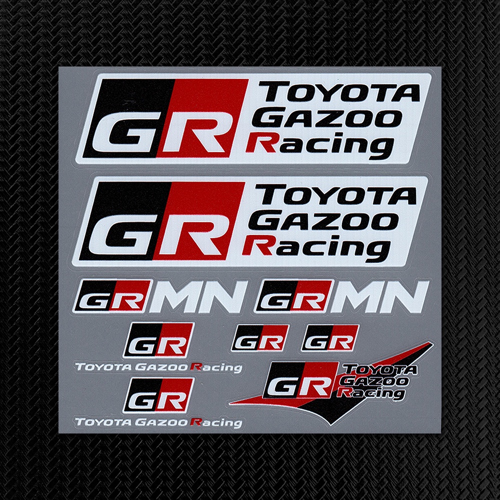 Car Sticker TOYOTA GAZOO RACING GR Logo Emblem Auto Decal Stickers ...