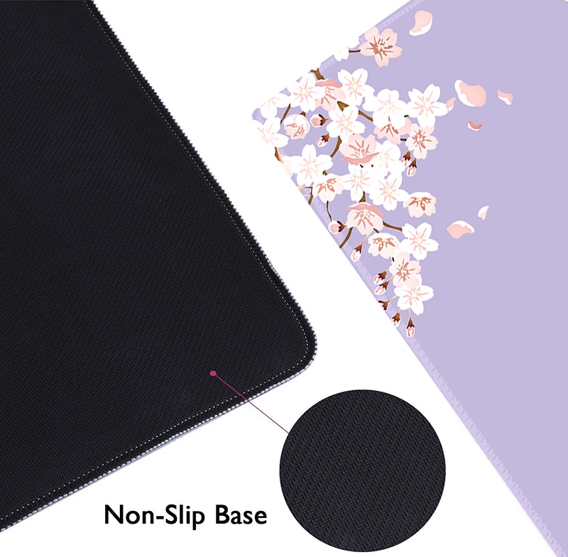 Hazakura Gaming Mouse Purple Large Extended Mousepad XL Gaming Deskpa ...