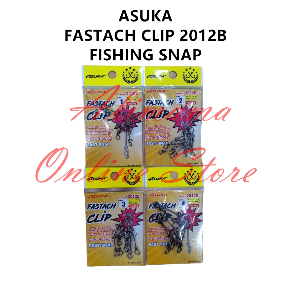 ASUKA FASTACH CLIP 2012B FISHING SNAP SWIVEL HOOK | Shopee Malaysia