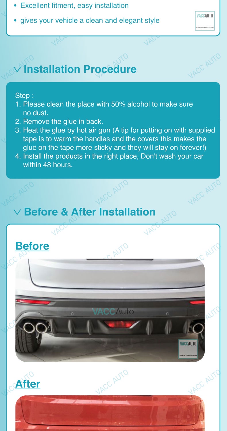 Proton X50 Rear Bumper Chrome Lining Rear Bumper Lip Panel Moulding ...