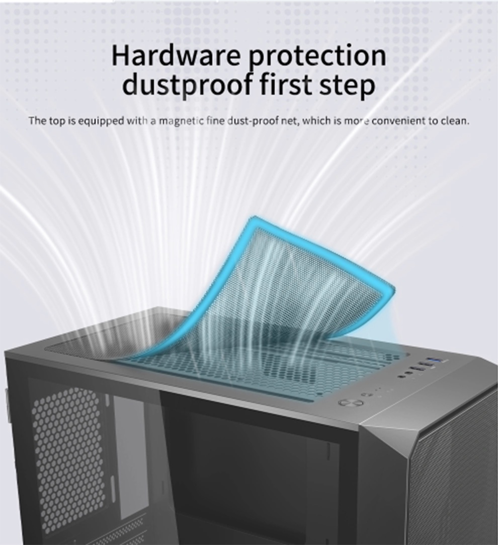 Segotep Alpha Tempered Glass M-ATX Gaming PC Case With 4 Fans - Black ...