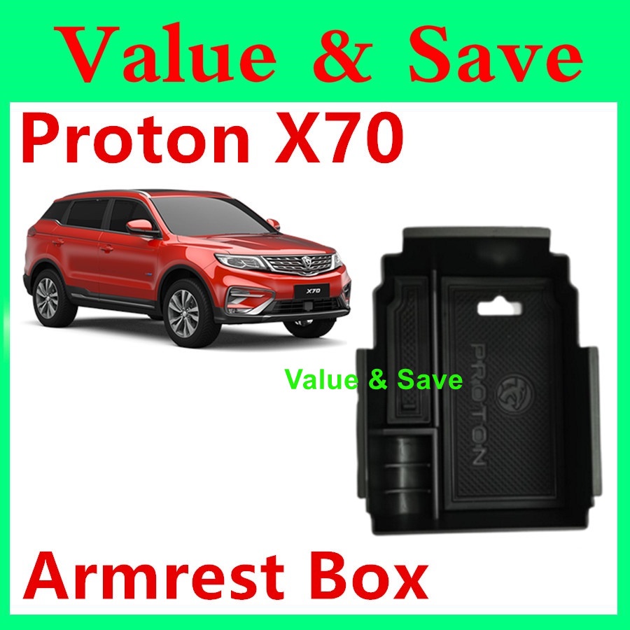 Proton X70 Armrest Storage Box Center Console Tray Container Organizer ...