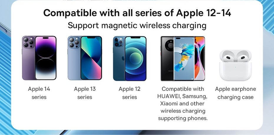 Baseus 15W Magnetic Wireless Chargers for iPhone 14 Series Fast Chager ...