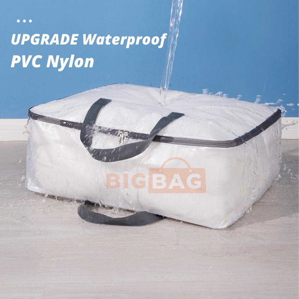 BIG BAG Beg Toto Waterproof Transparent Storage Bag Comforter Storage ...