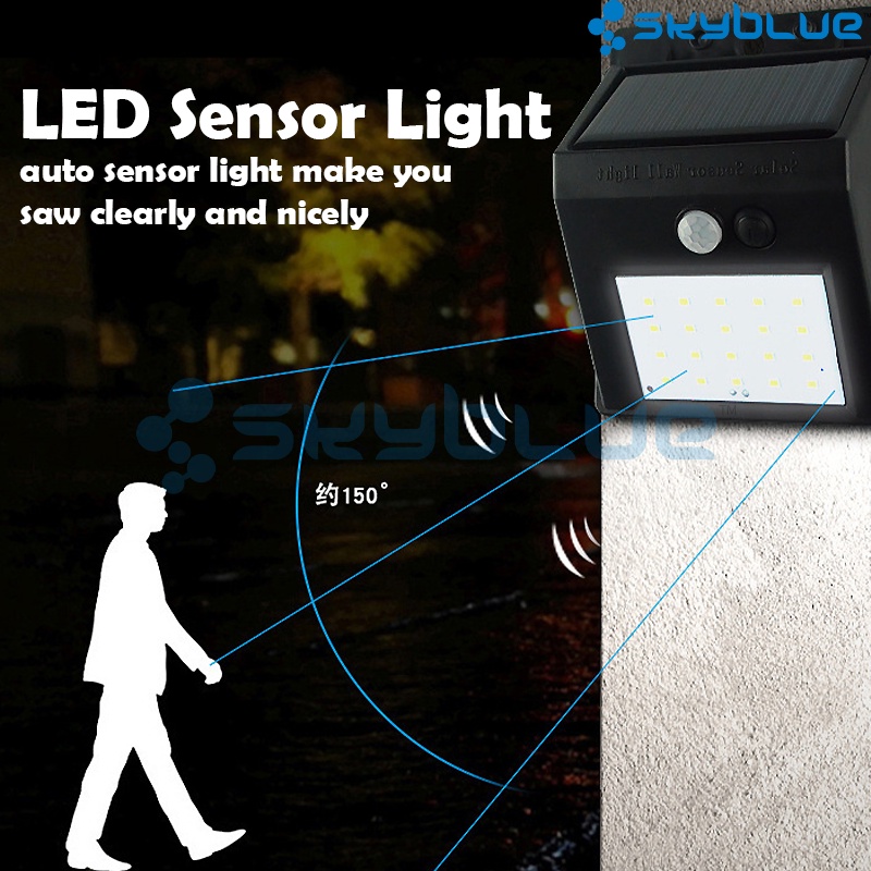 Solar Light Outdoor Lighting Waterproof I 48 COB Rechargeable Auto ...