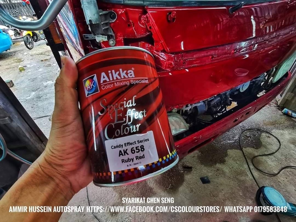 [ Candy Red ] Aikka AK4405 / AK4442 Candy Series Merah Candy Brilliant ...