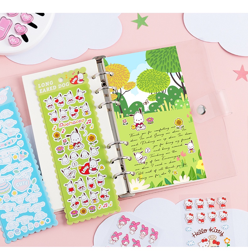 *GC DEALS* Cute Cartoon Sanrio Characters Deco Stickers Sheet DIY ...