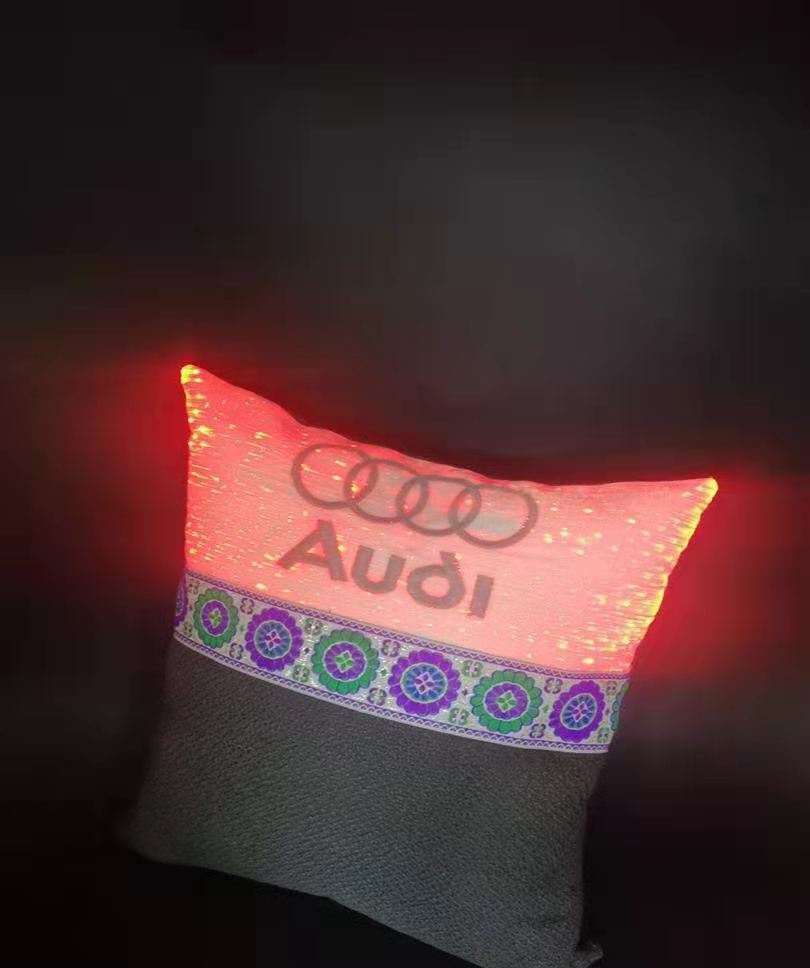 LED Pillow Full Set Car Interior Decorative Fiber-Optic Glowing Light ...