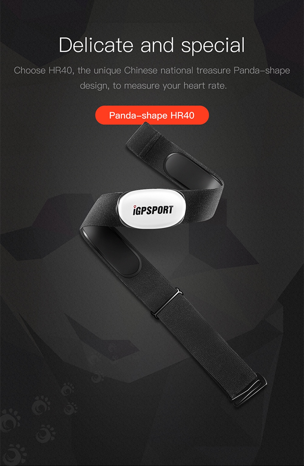 iGPSPORT HR40 smart Chest Heart Rate Monitor Cycling Running ...