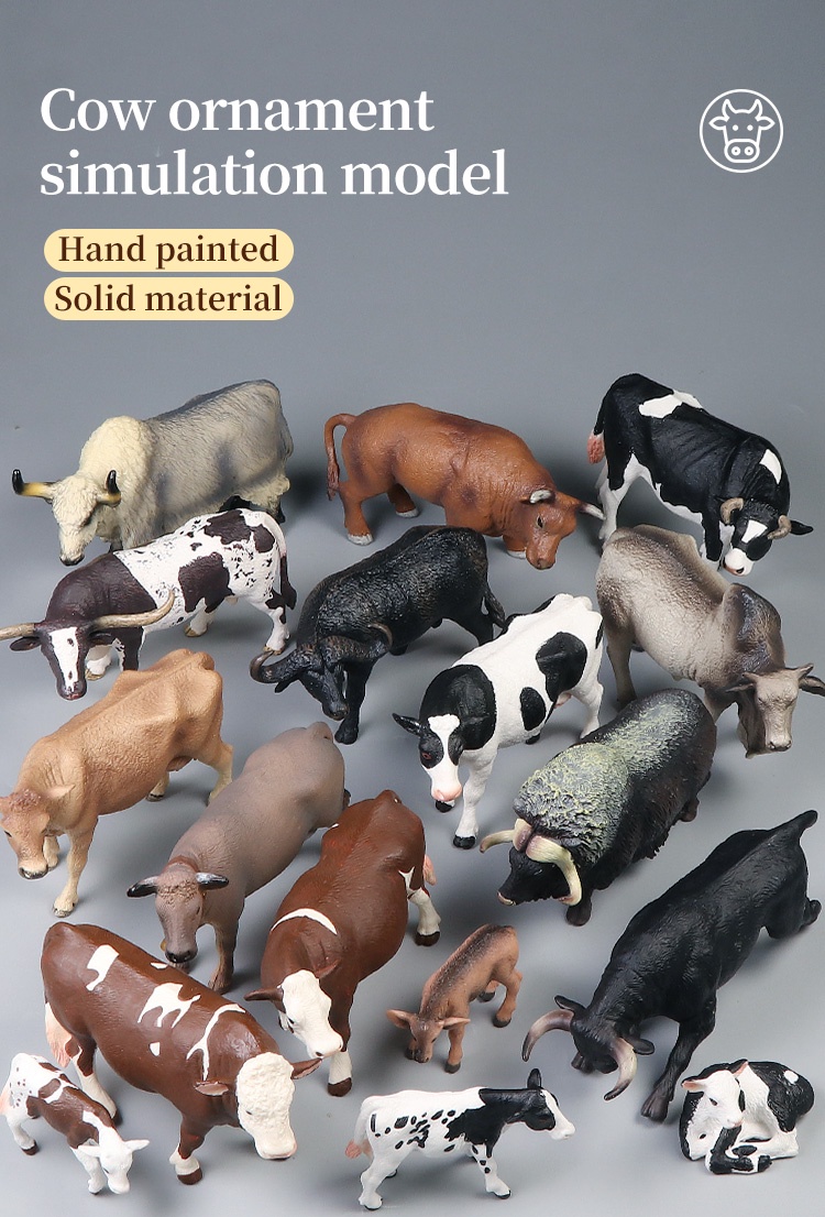 Simulation Farm Animal Animal Model Bull Milk Cow Solid Static Poultry ...