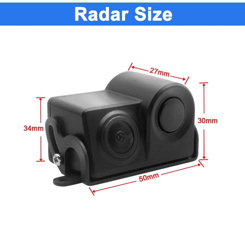2in1 visual reversing radar fish eye wide-angle lens HD picture quality ...
