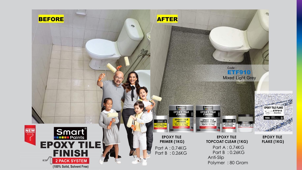 Smart Epoxy Tile Flake (1KG) | Shopee Malaysia