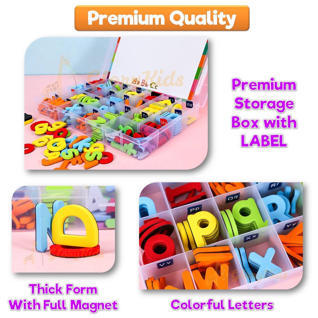 230pcs Alphabet and Number Magnet for Kids | Magnetic ABC Alphabet ...