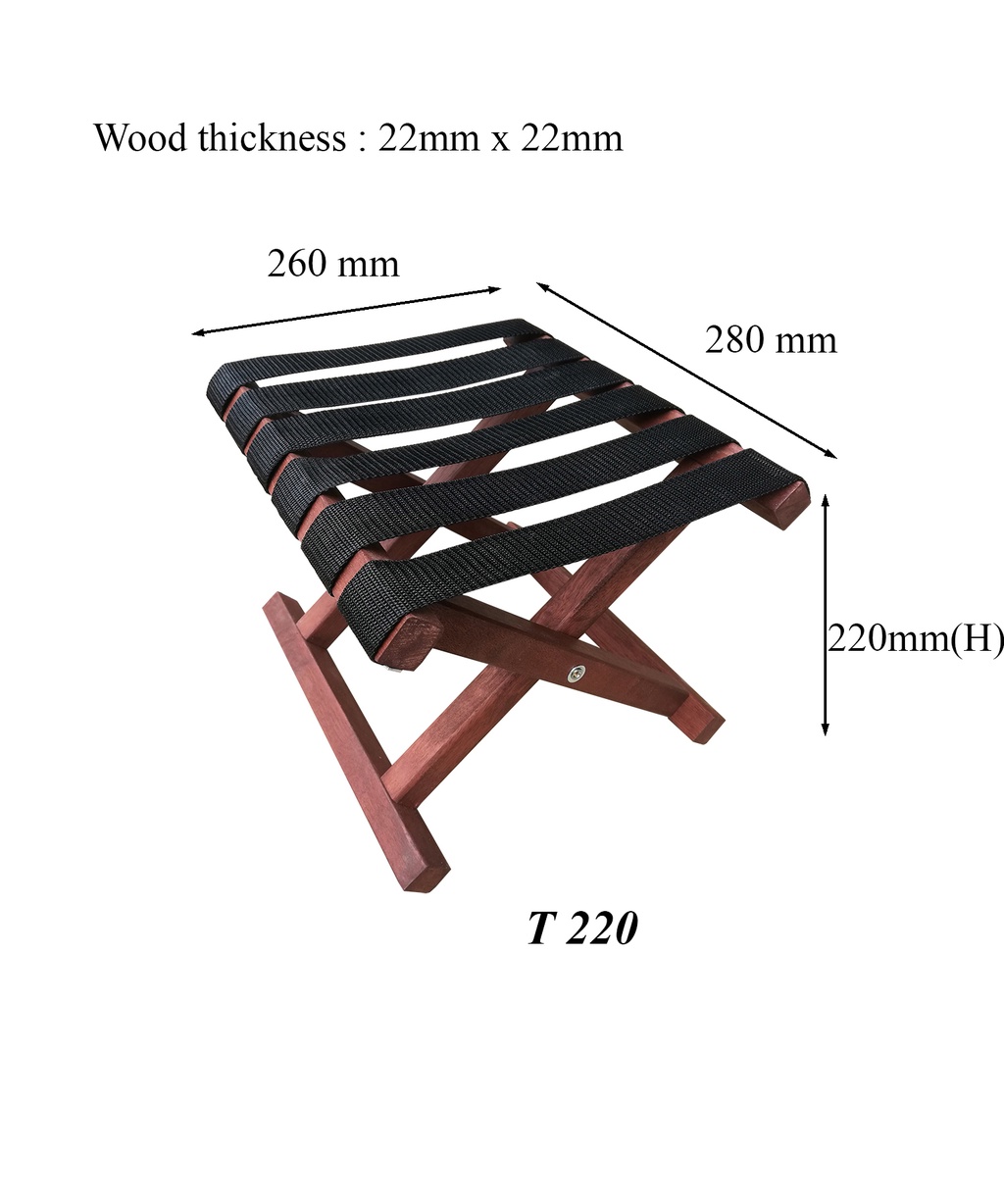 Foldable Wooden Stool Hiking Camping Fishing Stool with Nylon Strap ...