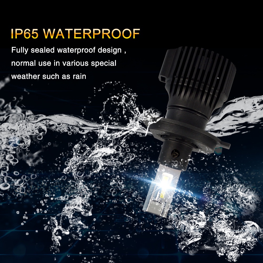 TDCU Super Bright Canbus 2 Pcs P16 Led Car Headlight 6000K 4500K H4 H7 ...