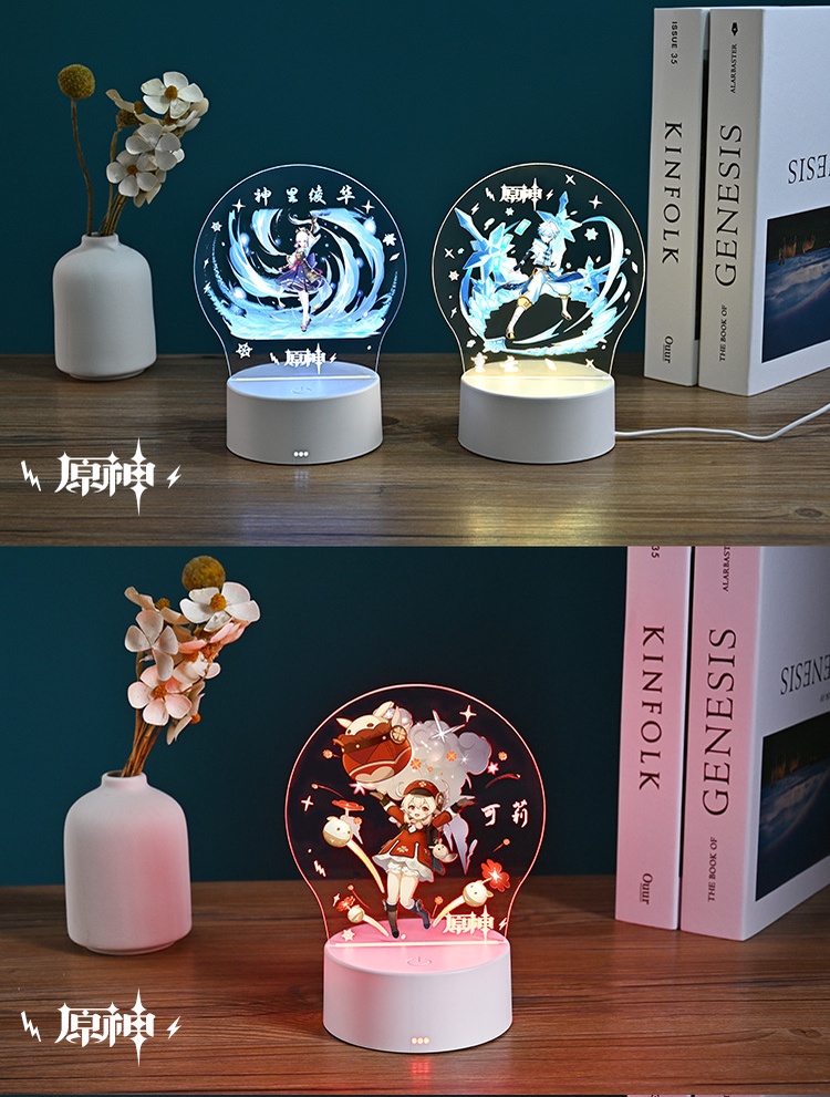 Genshin Impact lights lamp creative visualization lamp Ganyu Zhongli ...