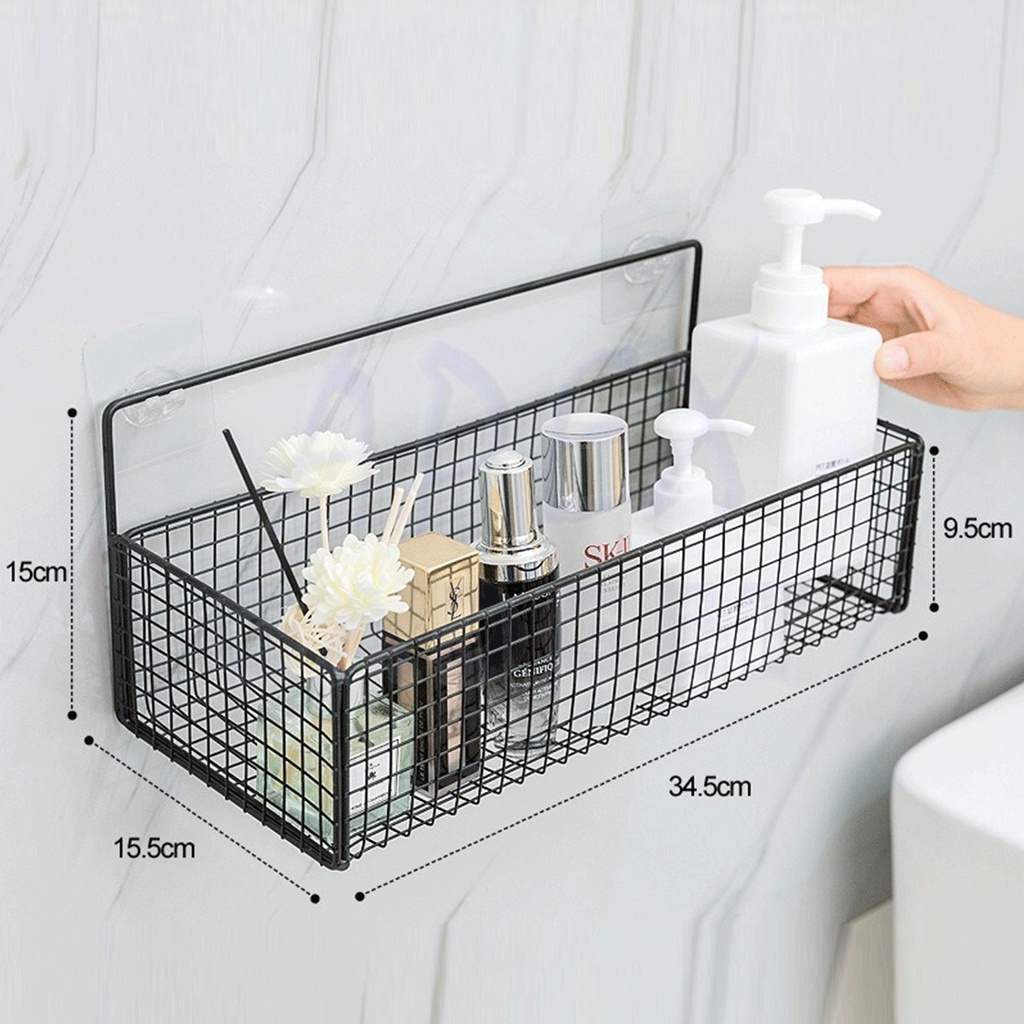 AP 1&2 Layer Rak Tandas Rak Dinding Rak Dapur Basket Shelf Wall Corner ...