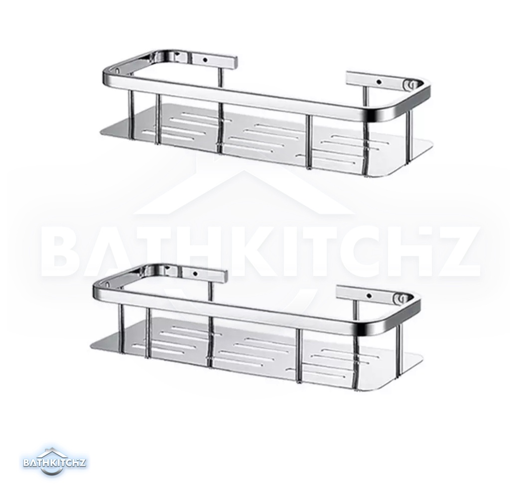 BATHKITCHZ 304 Stainless Steel Bathroom Shelf Shampoo Storage Rack ...
