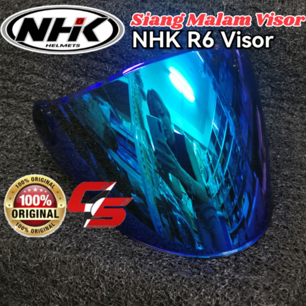 NHK R6 V1 V2 HELMET SIANG MALAM VISOR 100% ORIGINAL Packaging Box ...
