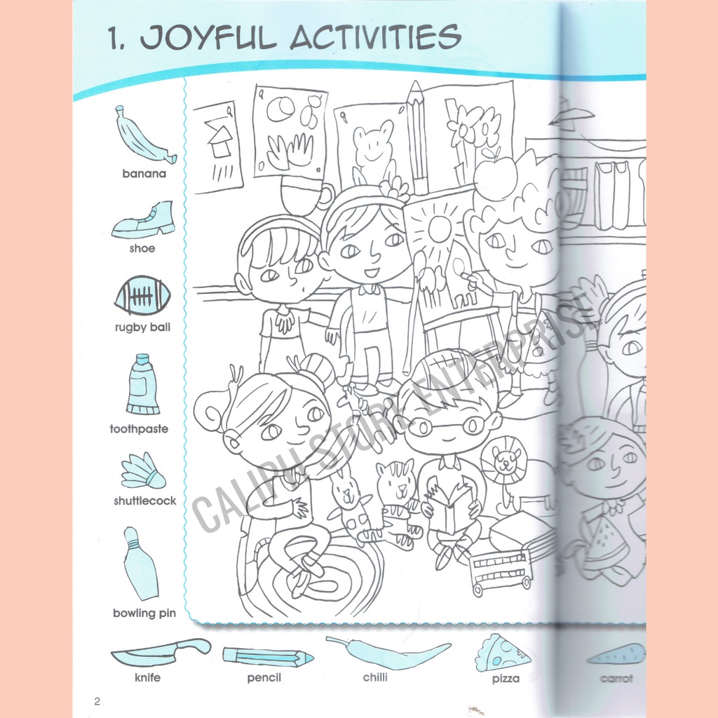 Jom Cari Objek Tersorok Cari Gambar Tersembunyi Buku Aktiviti Lapang ...