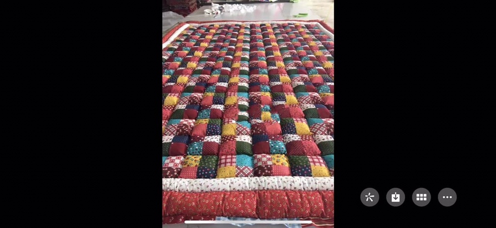Tilam TOTO Patchwork Queen King 100%Cotton 150X200cm 180x200cm | Shopee ...