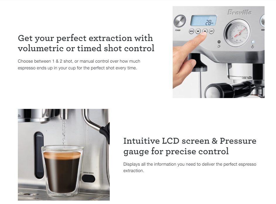 Breville - BES920 The Dual Boiler Coffee Maker / Coffee Machine ...