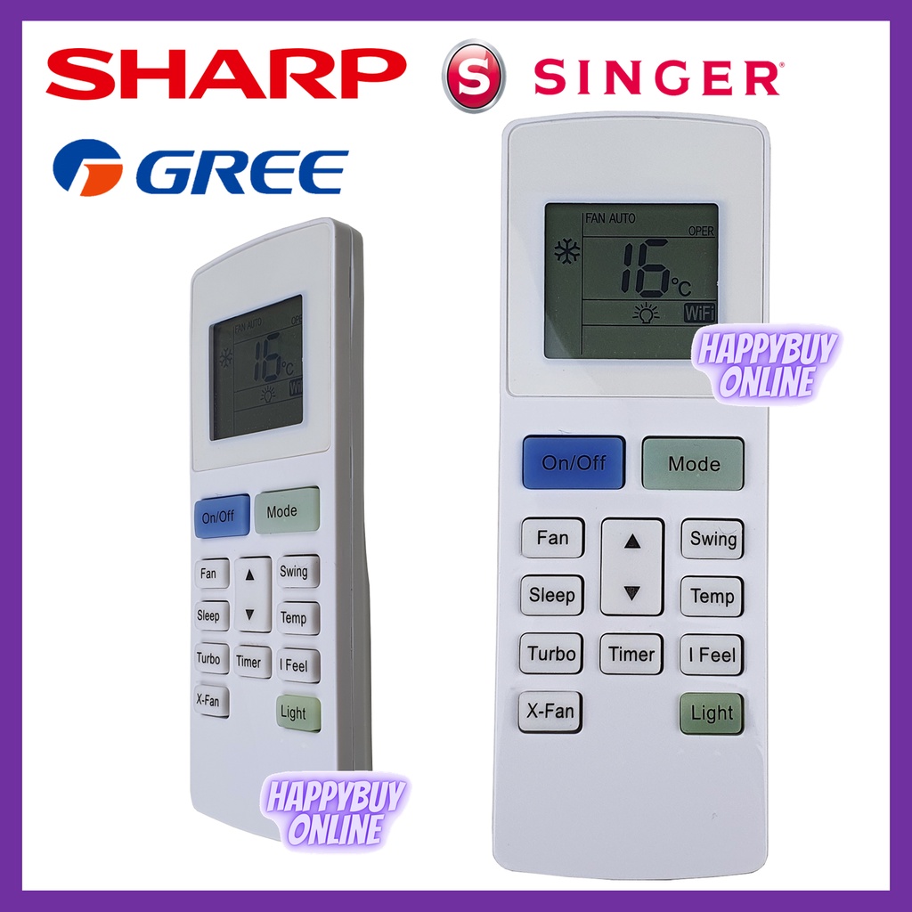 Compatible Sharp Gree Singer Air Conditioner Remote Control Sharp Gree ...
